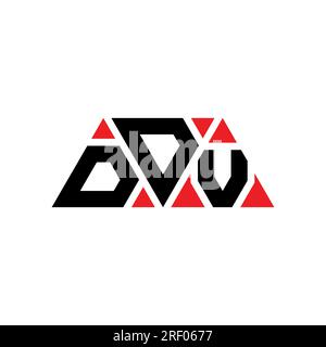DDV triangle letter logo design with triangle shape. DDV triangle logo ...