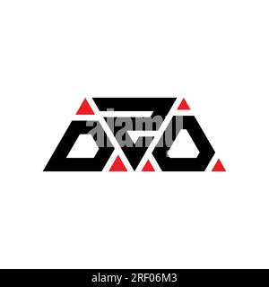 DZO triangle letter logo design with triangle shape. DZO triangle logo ...