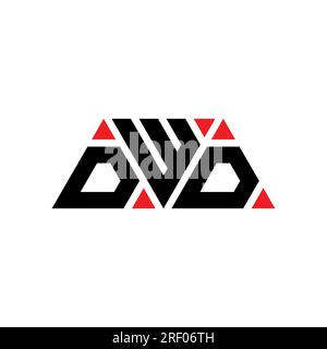 DWD triangle letter logo design with triangle shape. DWD triangle logo ...