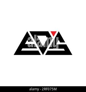 EDS triangle letter logo design with triangle shape. EDS triangle logo ...
