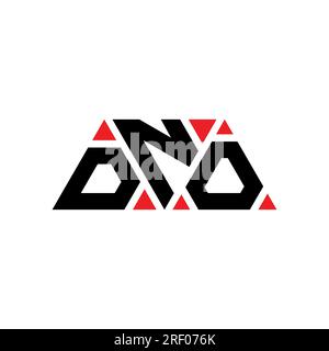 DNO triangle letter logo design with triangle shape. DNO triangle logo ...