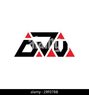 DJV triangle letter logo design with triangle shape. DJV triangle logo ...