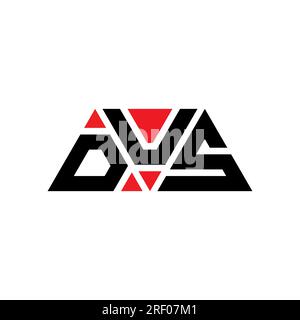 DUS triangle letter logo design with triangle shape. DUS triangle logo ...