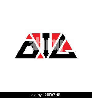 DIL triangle letter logo design with triangle shape. DIL triangle logo ...