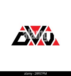 DVV triangle letter logo design with triangle shape. DVV triangle logo ...
