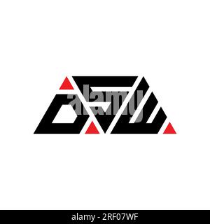 DSW triangle letter logo design with triangle shape. DSW triangle logo ...