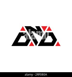 DND letter logo design with polygon shape. DND polygon and cube shape ...