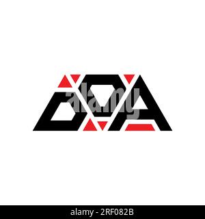 DOA letter logo design with polygon shape. DOA polygon and cube shape ...