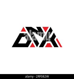 DNK triangle letter logo design with triangle shape. DNK triangle logo ...
