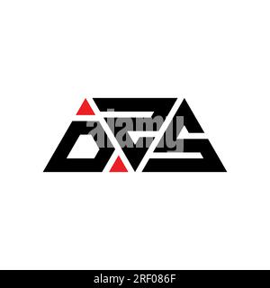 DZS triangle letter logo design with triangle shape. DZS triangle logo ...