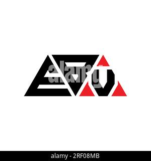 EBV triangle letter logo design with triangle shape. EBV triangle logo ...