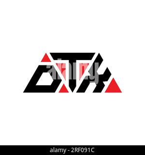DTX triangle letter logo design with triangle shape. DTX triangle logo ...