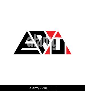 ERU letter logo design with polygon shape. ERU polygon and cube shape logo design. ERU hexagon ...