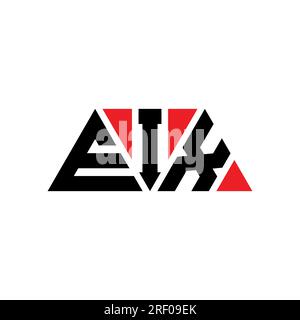 EIX triangle letter logo design with triangle shape. EIX triangle logo design monogram. EIX ...