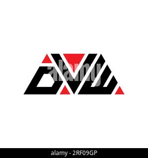 DVW triangle letter logo design with triangle shape. DVW triangle logo ...