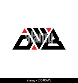DWB triangle letter logo design with triangle shape. DWB triangle logo ...