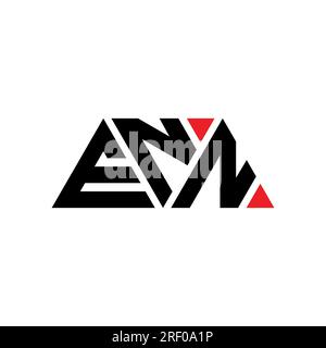 ENN triangle letter logo design with triangle shape. ENN triangle logo ...
