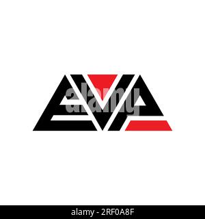 EVP triangle letter logo design with triangle shape. EVP triangle logo ...