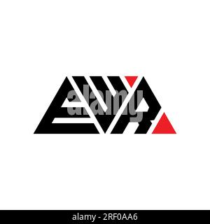EWR triangle letter logo design with triangle shape. EWR triangle logo ...