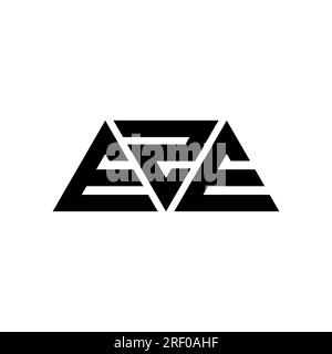 EZE triangle letter logo design with triangle shape. EZE triangle logo ...