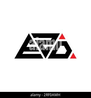 EZD letter logo design with polygon shape. EZD polygon and cube shape ...