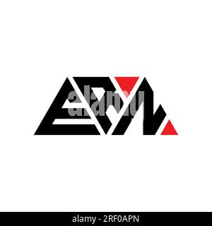 ERN letter logo design with polygon shape. ERN polygon and cube shape ...