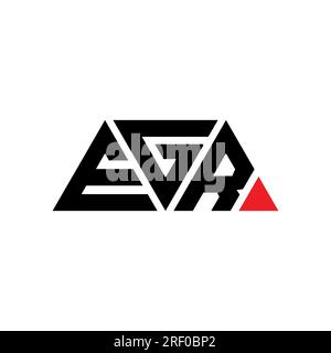 EGR letter logo design with polygon shape. EGR polygon and cube shape ...
