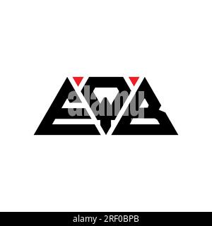 EQB triangle letter logo design with triangle shape. EQB triangle logo ...