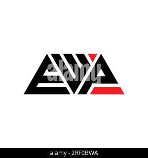 EWP triangle letter logo design with triangle shape. EWP triangle logo ...