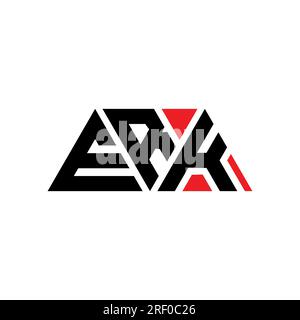 ERK triangle letter logo design with triangle shape. ERK triangle logo ...