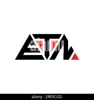 ETN triangle letter logo design with triangle shape. ETN triangle logo ...