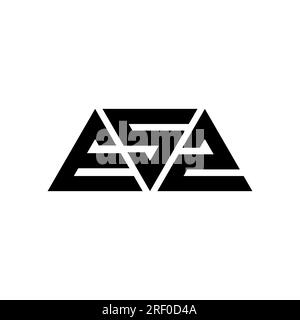 ESZ triangle letter logo design with triangle shape. ESZ triangle logo ...