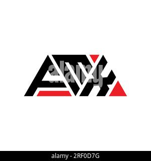 FMX triangle letter logo design with triangle shape. FMX triangle logo ...
