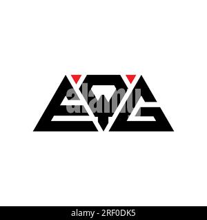 EQG triangle letter logo design with triangle shape. EQG triangle logo ...
