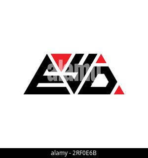 EYD triangle letter logo design with triangle shape. EYD triangle logo ...