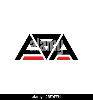 FBA triangle letter logo design with triangle shape. FBA triangle logo ...
