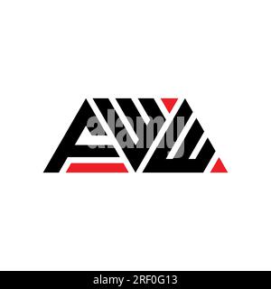 FWW triangle letter logo design with triangle shape. FWW triangle logo ...