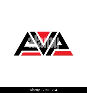 FVP triangle letter logo design with triangle shape. FVP triangle logo ...