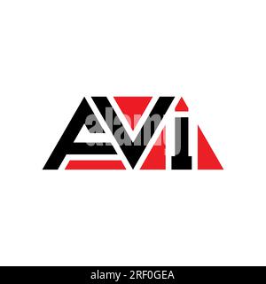 FVI triangle letter logo design with triangle shape. FVI triangle logo ...