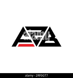 FZB triangle letter logo design with triangle shape. FZB triangle logo ...