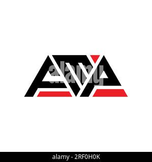 FMP triangle letter logo design with triangle shape. FMP triangle logo ...