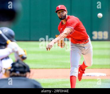 Philadelphia Phillies starting pitcher Cristopher Sanchez delivers ...