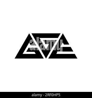GGE triangle letter logo design with triangle shape. GGE triangle logo ...