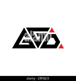 GGD triangle letter logo design with triangle shape. GGD triangle logo ...