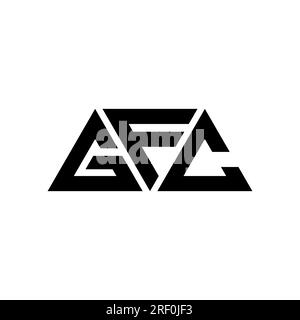GFC triangle letter logo design with triangle shape. GFC triangle logo ...