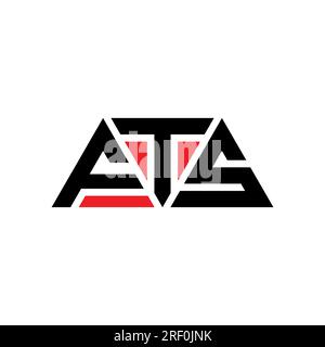 FTS triangle letter logo design with triangle shape. FTS triangle logo ...