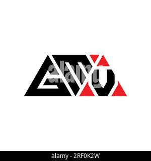 GMV triangle letter logo design with triangle shape. GMV triangle logo ...