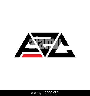 FZC triangle letter logo design with triangle shape. FZC triangle logo ...