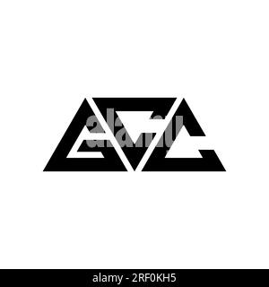 GCC triangle letter logo design with triangle shape. GCC triangle logo design monogram. GCC ...