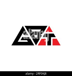 GBT triangle letter logo design with triangle shape. GBT triangle logo ...